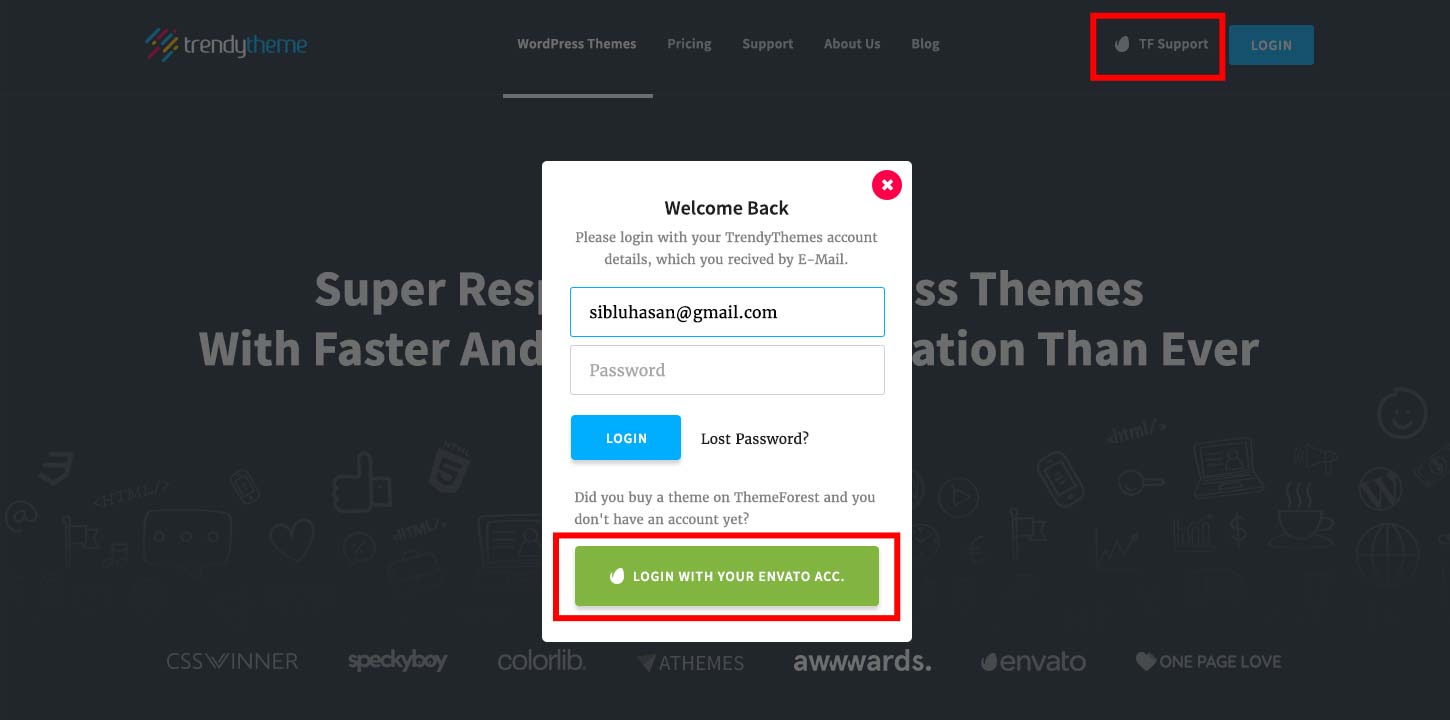 Envato Api Trendy Theme